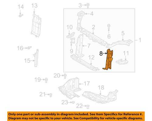 Find TOYOTA OEM Radiator Support-Side Support Left 5321252041 in Union ...