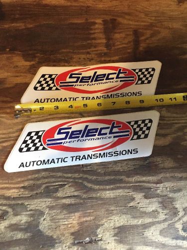 Find Pair of New Select Transmissions racing stickers / decals Nhra in ...