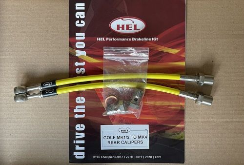 Find HEL braided brake lines for VW Golf MK1 MK2 With MK4 Rear Caliper ...