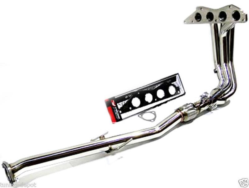 Find OBX Header Exhaust 2004 2005 2006 Mitsu Lancer Rally Art 2.4L 4G69 ...