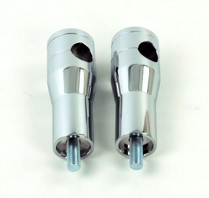 Sell DNA CHROME 4" HIDDEN BOLT HANDLEBAR RISERS HARLEY SPRINGER BOBBER ...