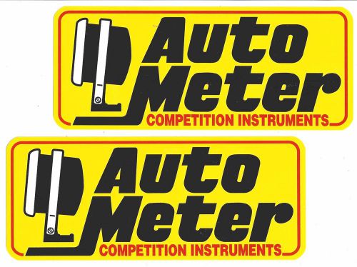 Sell Pair of Auto Meter Racing Decals Stickers Fender Contingency Size ...
