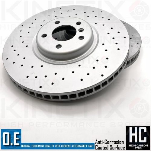 Sell FOR BMW X6 M50d E71 E72 F16 FRONT CROSS DRILLED BRAKE DISCS PADS ...