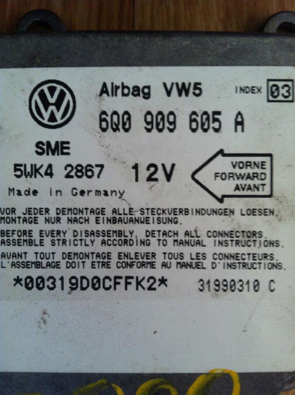 Sell VW BEETLE 2003 AIRBAG with control module, OEM in La Jolla ...