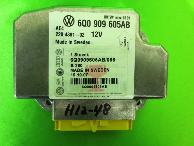 Purchase 02 03 04 05 VW BEETLE AIR BAG CONTROL MODULE SENSOR OEM ...
