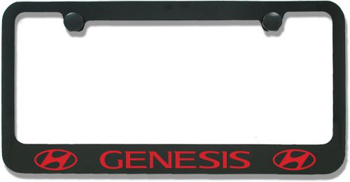 Purchase HYUNDAI GENESIS 2 logo (Black/Red) Solid Brass Powder Coated ...