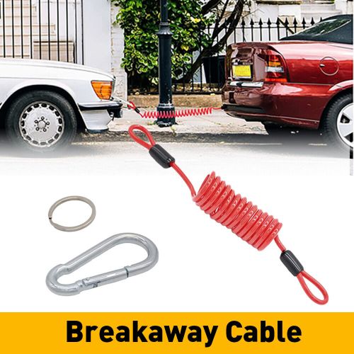 Purchase 6ft Breakaway Trailer Cable Trailer Spring Safety Rope Coiled ...