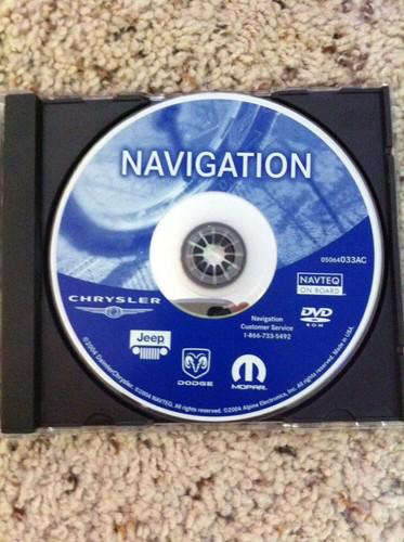 Purchase CHRYSLER DODGE JEEP NAVIGATION DISC DVD CD 033AC NAV MAP DISK ...