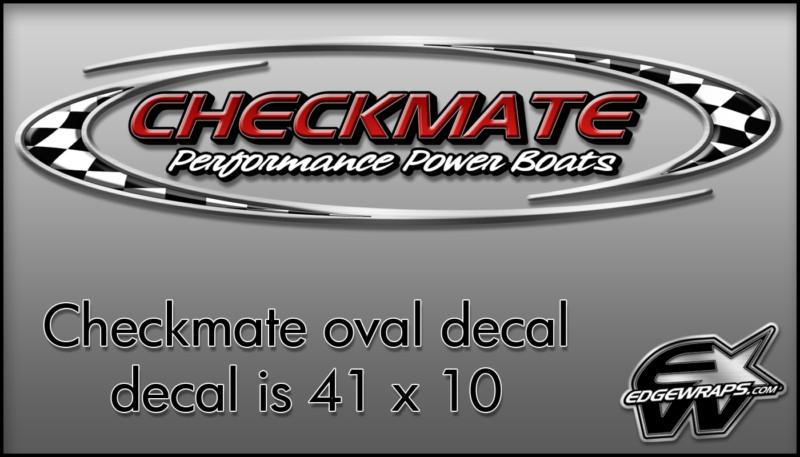 Purchase NEW CHECKMATE PERFORMANCE BOAT TRAILER TRUCK DECAL - 41" x 10 ...