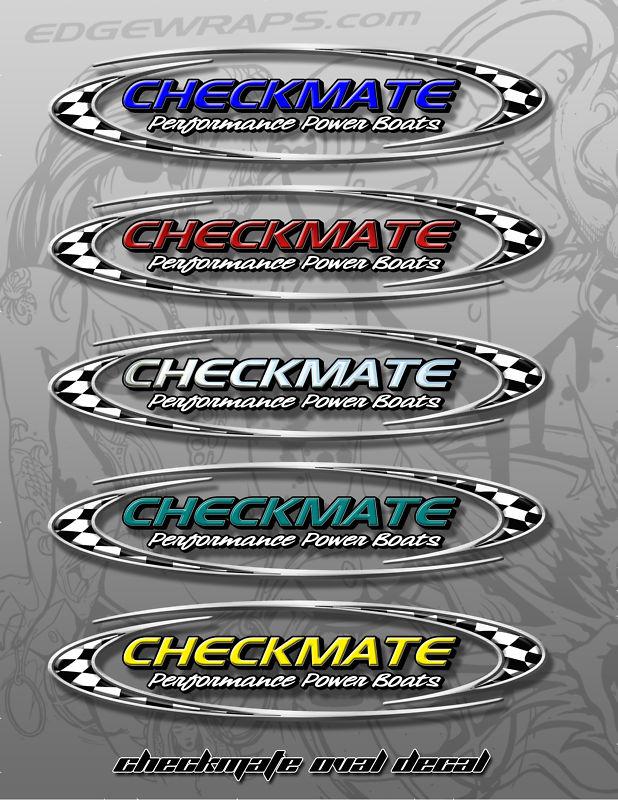 Purchase NEW CHECKMATE PERFORMANCE BOAT TRAILER TRUCK DECAL - 41" x 10 ...