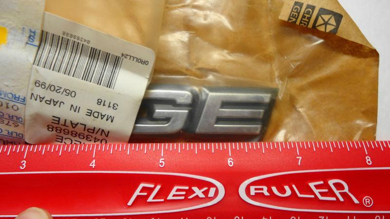 Buy NEW Genuine MOPAR "DODGE" script emblem for 1992 Chrysler Lebaron ...
