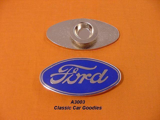 Buy 1928-1930 Ford Radiator Shell Emblem 1929 New Blue Oval in Aurora ...