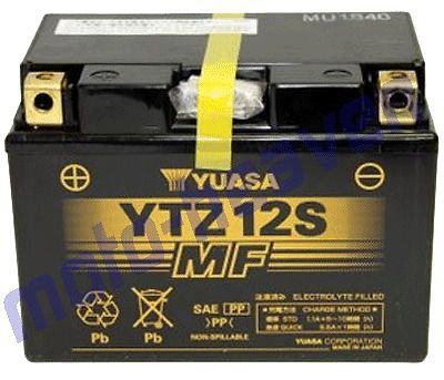 Buy Yuasa YTZ12S Factory Activated Maintenance Free Battery HONDA 2002-2012 VFR800 in Sugar ...