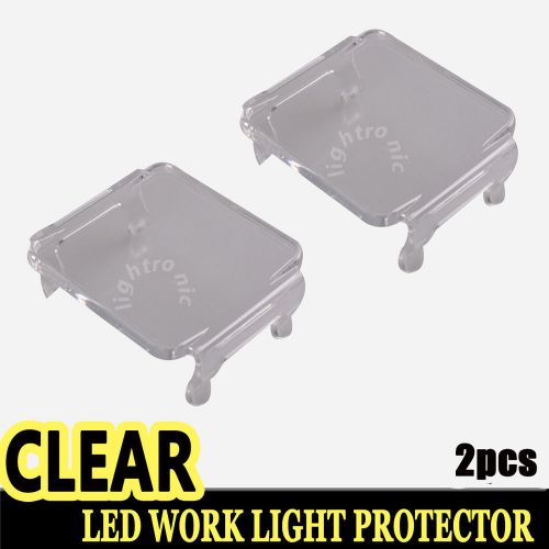 Buy 2X CLEAR LED WORK LIGHT COVER LENS 3'' 12W 18W LED BAR DRIVING CUBE ...