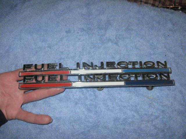 Purchase 63-64 Fuel Injection corvette emblem (pair) in Dresden, New ...