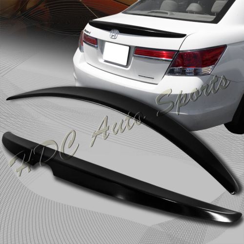 Purchase For 2008-2012 Honda Accord OE Style Unpainted Black ABS Rear ...