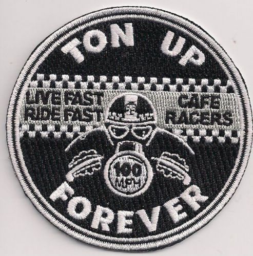 Purchase Ton Up Forever patch. 3 inch Rocker Ace Cafe Racer Triumph BSA ...