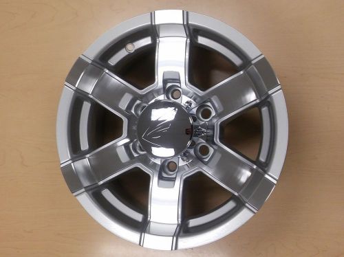 Purchase QTY 4 15X6 6-5.5 ALUMINUM HI SPEC TRAILER WHEEL 581 SILVER ...