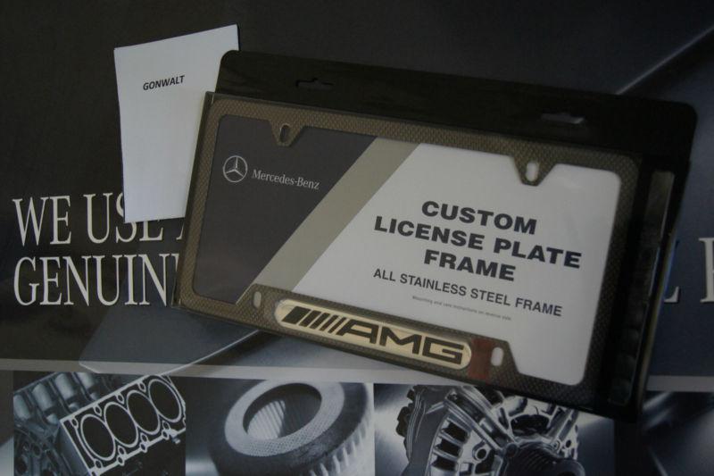 Purchase Mercedes Benz AMG Carbon Fiber License Plate Frame C63 E63 ...