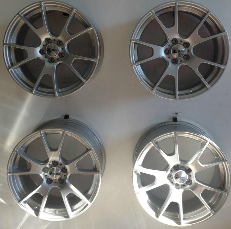 Purchase Set 4 17" Andros Spec D 5x100 Silver Custom Wheels Audi TT Pt ...