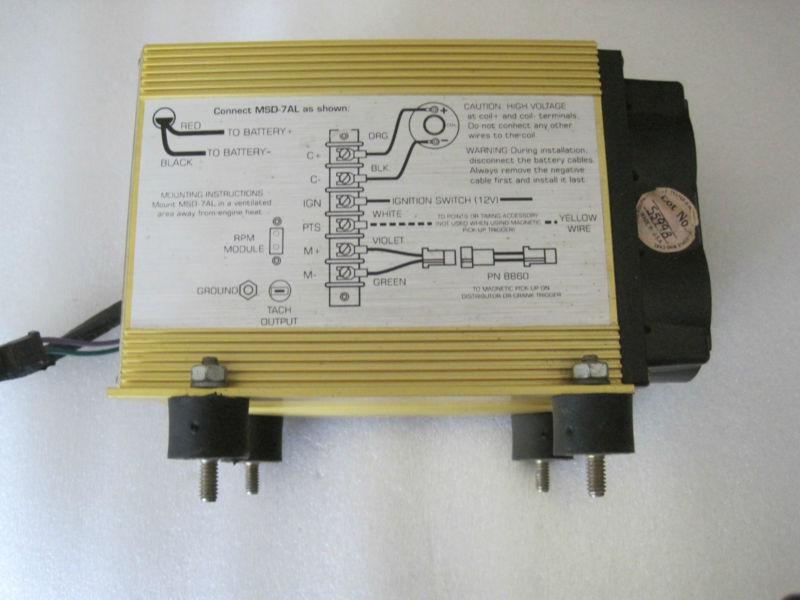 Purchase MSD 7AL-2 Ignition Box 7220 Dragster hemi drag boat blower ...