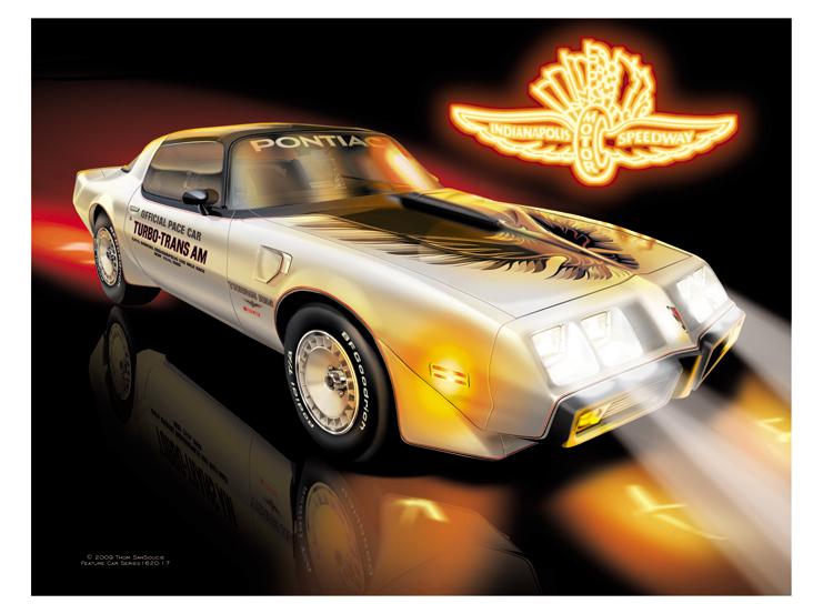 Find 1980 TRANS AM PACE CAR ARTIST SIGNED CAR ART COLOR PRINT in ...