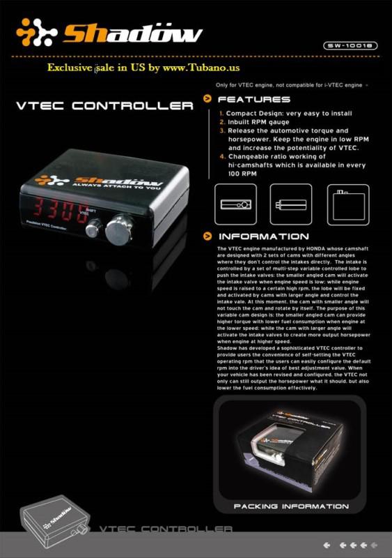 Find Shadow VTEC Controller system SW10018 Exclusive in US, in CHANG ...