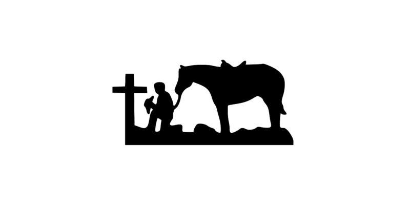 Find Christian Cowboy Decal - 10.64"w x 5.0"h in Kaufman, Texas, US ...