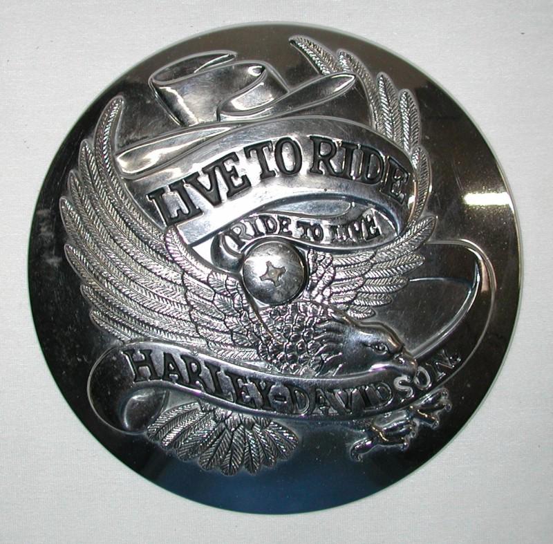 Find HARLEY-DAVIDSON Road King Oval Air Cleaner Cover with LIVE TO RIDE ...