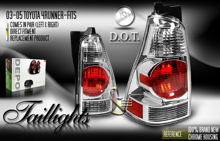 Find Depo Pair Euro Style Chrome Altezza Tail Lights 03-05 04 Toyota ...