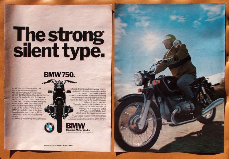 Find 0224 2 Page 1971 BMW 750 Motorcycle Ad! Full Colour Ad!! in ...