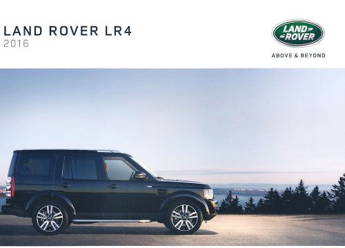 Sell 2016 Land Rover LR4 66-page Original Car Sales Brochure Catalog in ...