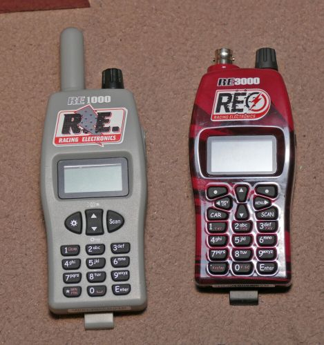 Sell Lot - Racing Electronics RE1000, RE3000 scanners in boxes, 2 pairs ...