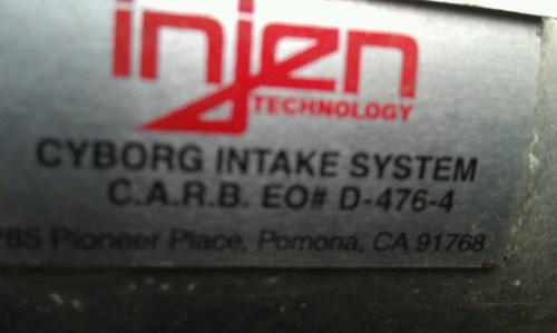 Purchase Injen cyborg intake for 04 mazda 6 in Sylva, North Carolina ...