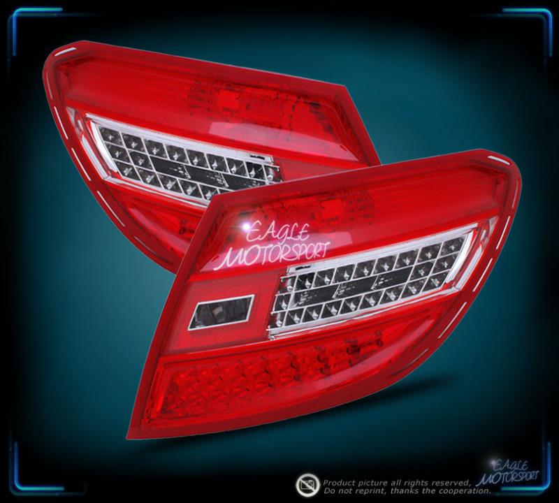 Purchase 2008-2010 Mercedes Benz W204 C class LED Red Clear Tail Lights ...