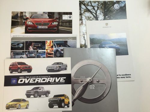 Purchase Lot of 19 Asst. Car Brochures Porsche Mercedes BMW Buick Ford ...