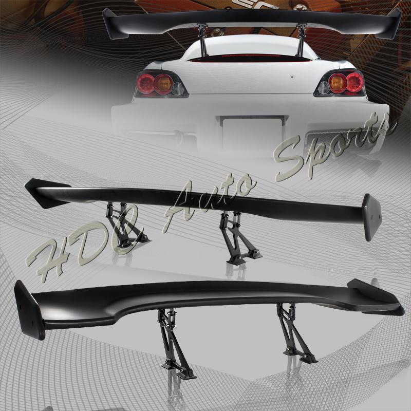 Purchase Universal JDM 57" Flat Black Light Weight ABS Plastic Rear ...