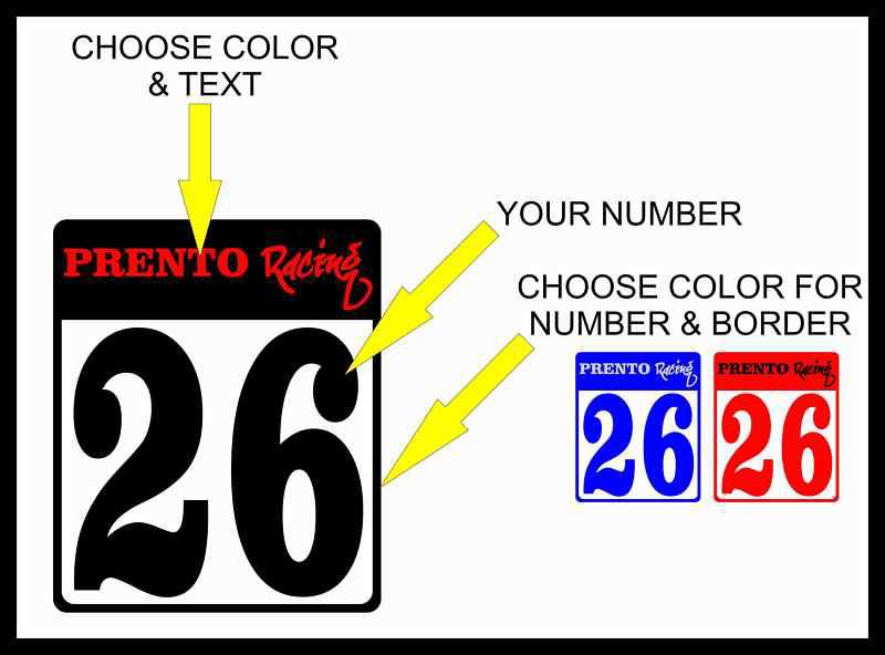 Purchase Magnetic Door Racing Numbers 10" x 12" (PAIR) SCCA SOLO ...