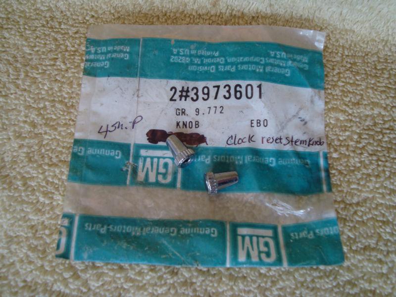 Purchase NOS 1967-79 Chevy Pontiac Olds Z28 GTO 442 SS Clock Reset Knob ...