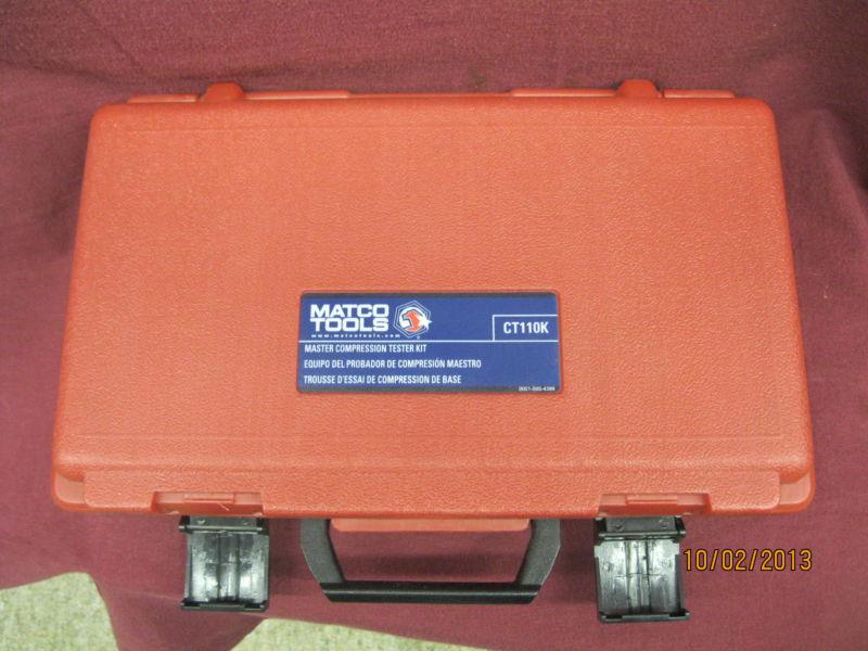 Purchase MATCO CT110K MASTER COMPRESSION TESTER KIT IN GREAT CONDITION ...