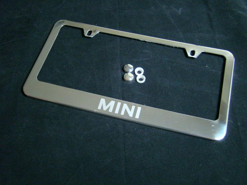 Buy Mini LICENSE PLATE FRAME STAINLESS STEEL CHROME in Morton Grove ...