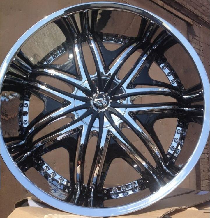 Buy 24" DIABLO WHEELS MORPHEUS RIMS TIRES 6X139.7 SUBURBAN 2007 2008 ...