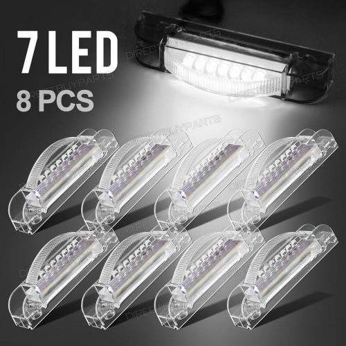 Buy 8x New 4"LED Marker Light White Slim 7 Diode 12V Fit Rails/Other ...