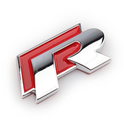 Buy Chrome Red R Line Badge Rear EMBLEM For VW Golf Jetta Passat ...