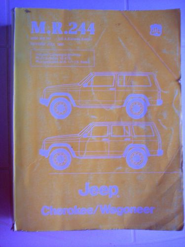 Buy MR244 JEEP Cherokee Wagoneer Workshop Service Auto Repair Manual Mechanical 1985 in Billings ...