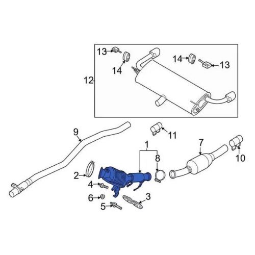 Buy Genuine Ford Catalytic Converter LX6Z-5E212-KP in Fenton, Michigan ...