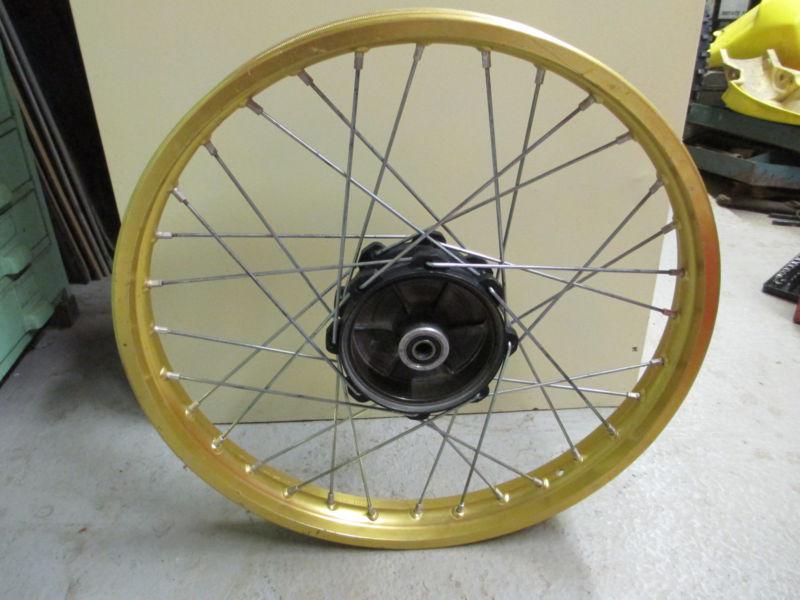 Buy Yamaha YZ250 YZ 490 125 84 OEM Front Wheel Gold Rim Spokes Hub ...