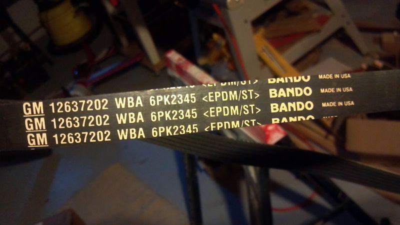 Find GM Original Equipment Serpintine Belt Pt # 12637202 Fits 05-09 GM ...