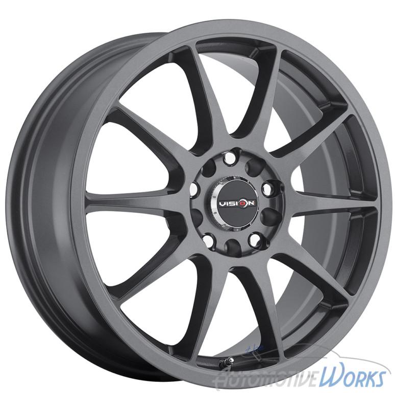 Find 17x7 Vision Venom 5x114.3 5x4.5 5x120 +38mm Gun Metal Wheels Rims ...
