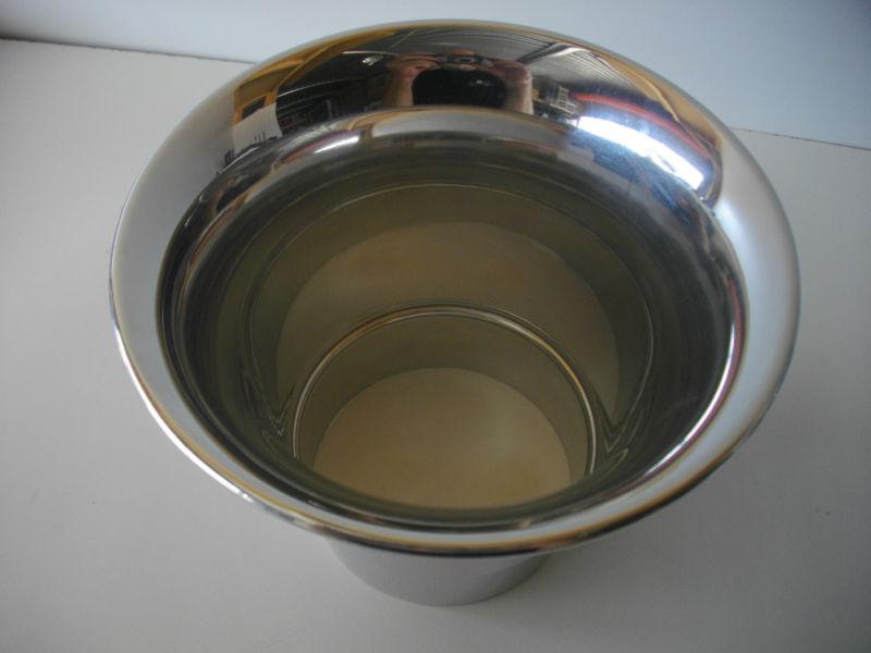 Find Polished Tall Spun Velocity Stack Holley hot rat rod style v-drive ...